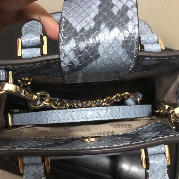 Michael Kors | Bags | Michael Kors Snake Print Bridgette Purse | Poshmark
